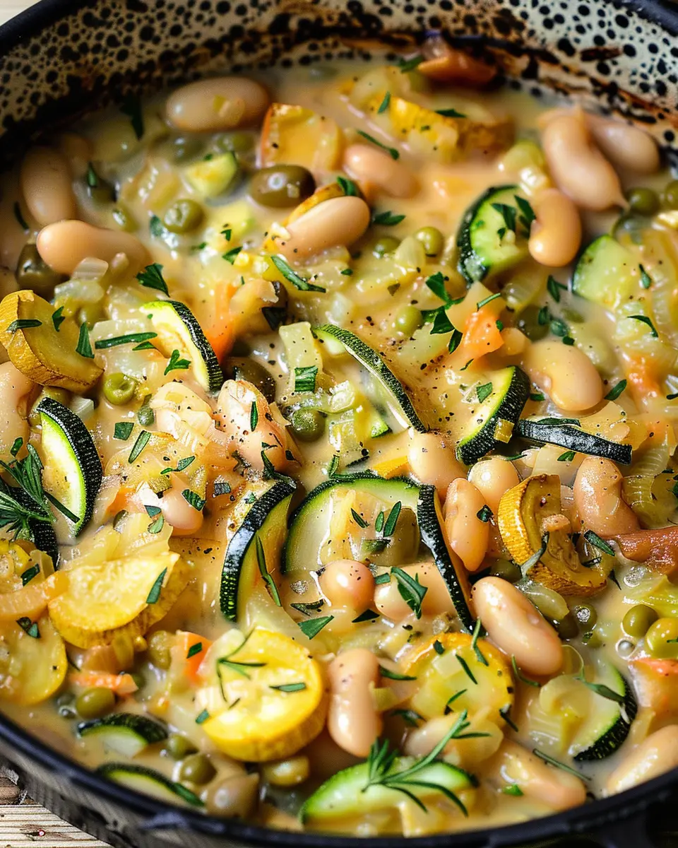 slow cooked courgettes