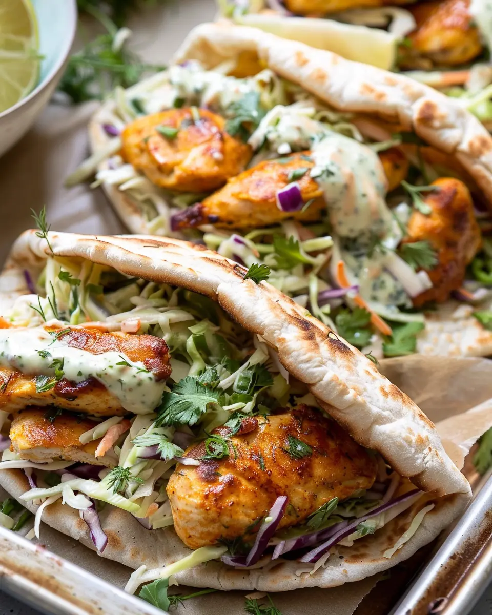 Sheet Pan Chicken Pitas